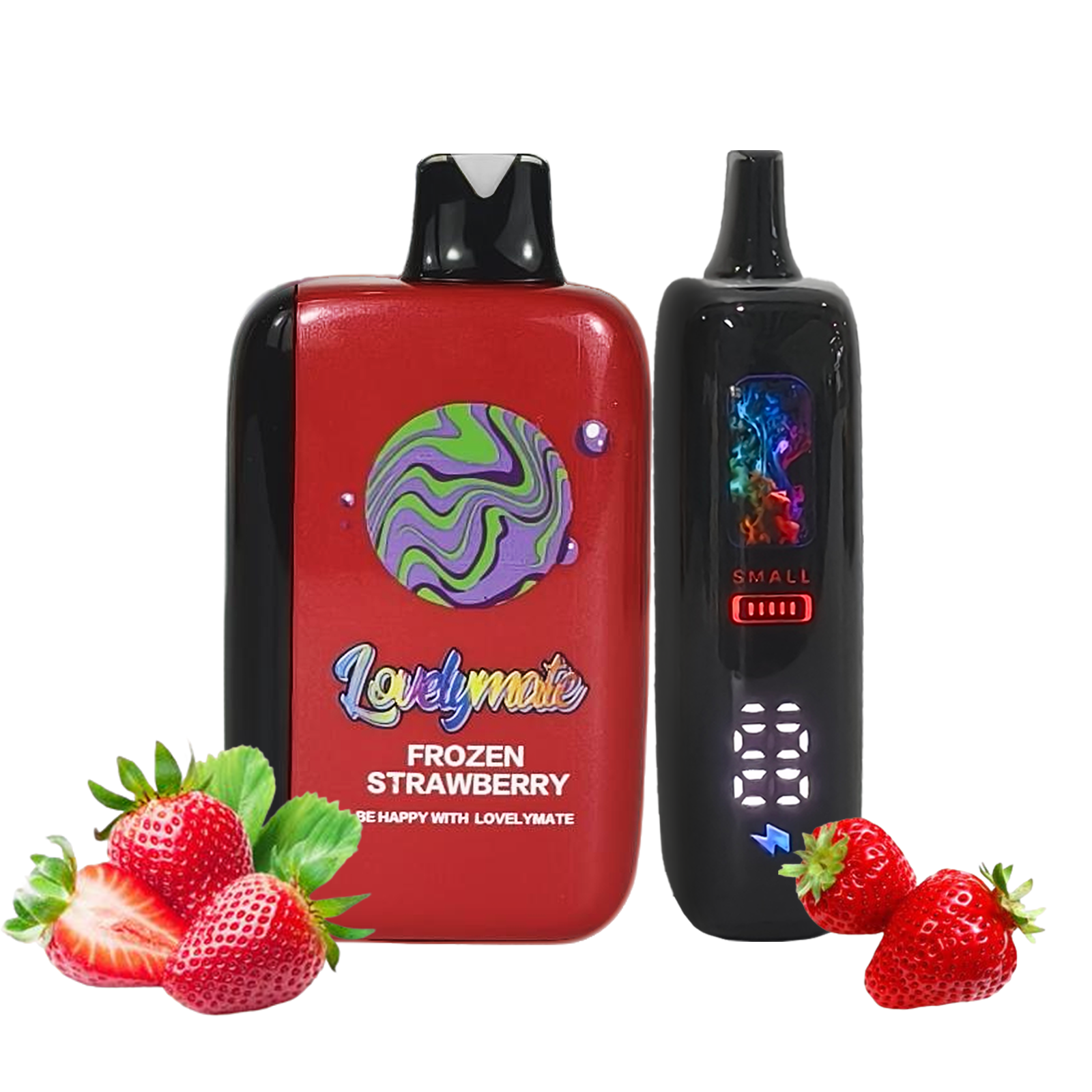Lovelymate Vapes Frozen Strawberry Disposable Vape 40000 Puffs – Lovely mate